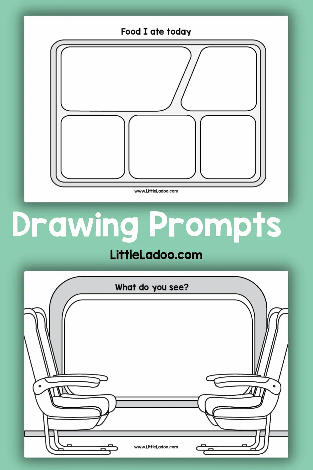 Travel Themed Drawing Prompts {Free printable}