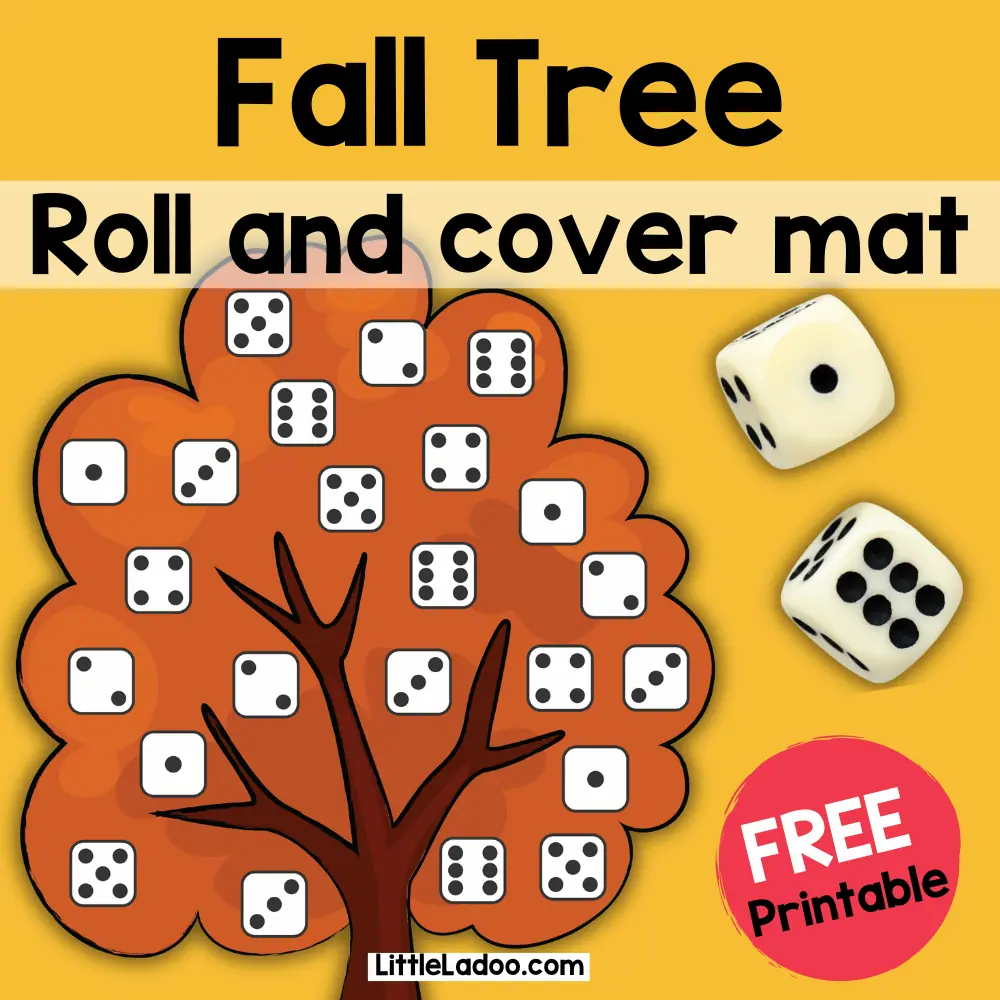 Fall Tree Roll and Cover Mat {Free Printable}