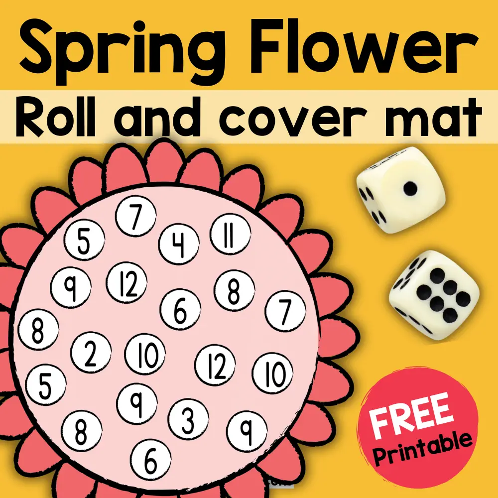 Flower Roll and Cover Mat {Free Printable}