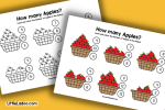 Apple Math Worksheets {Free Printable}