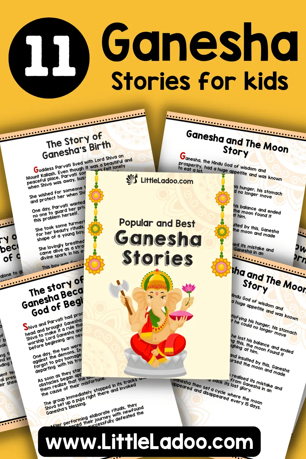 Ganesha Stories For Kids {Free Printable}