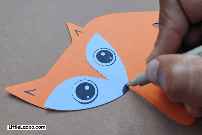 Handprint Fox Craft {Free Template}