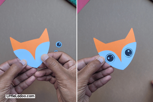 Handprint Fox Craft {Free Template}