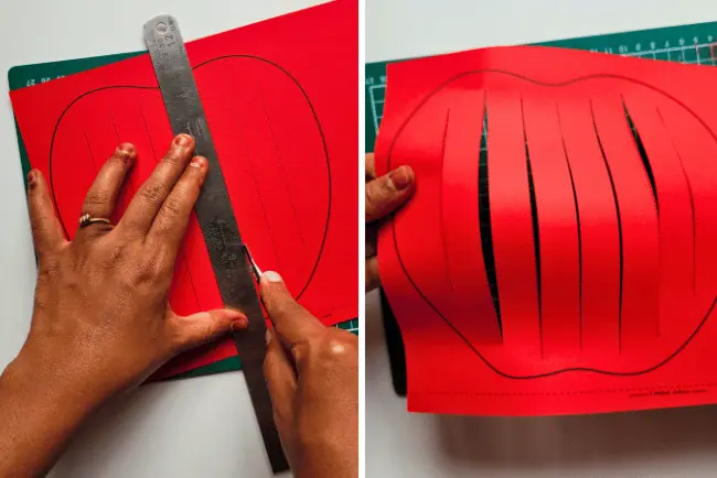 Paper Weaving Apple Craft - {Free Template}