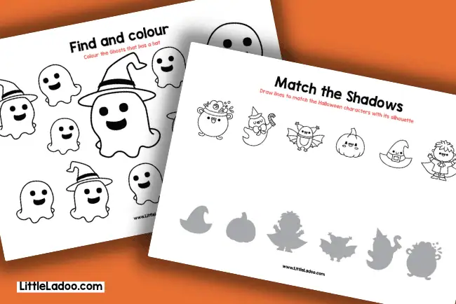 Halloween Worksheets {Free Printable}
