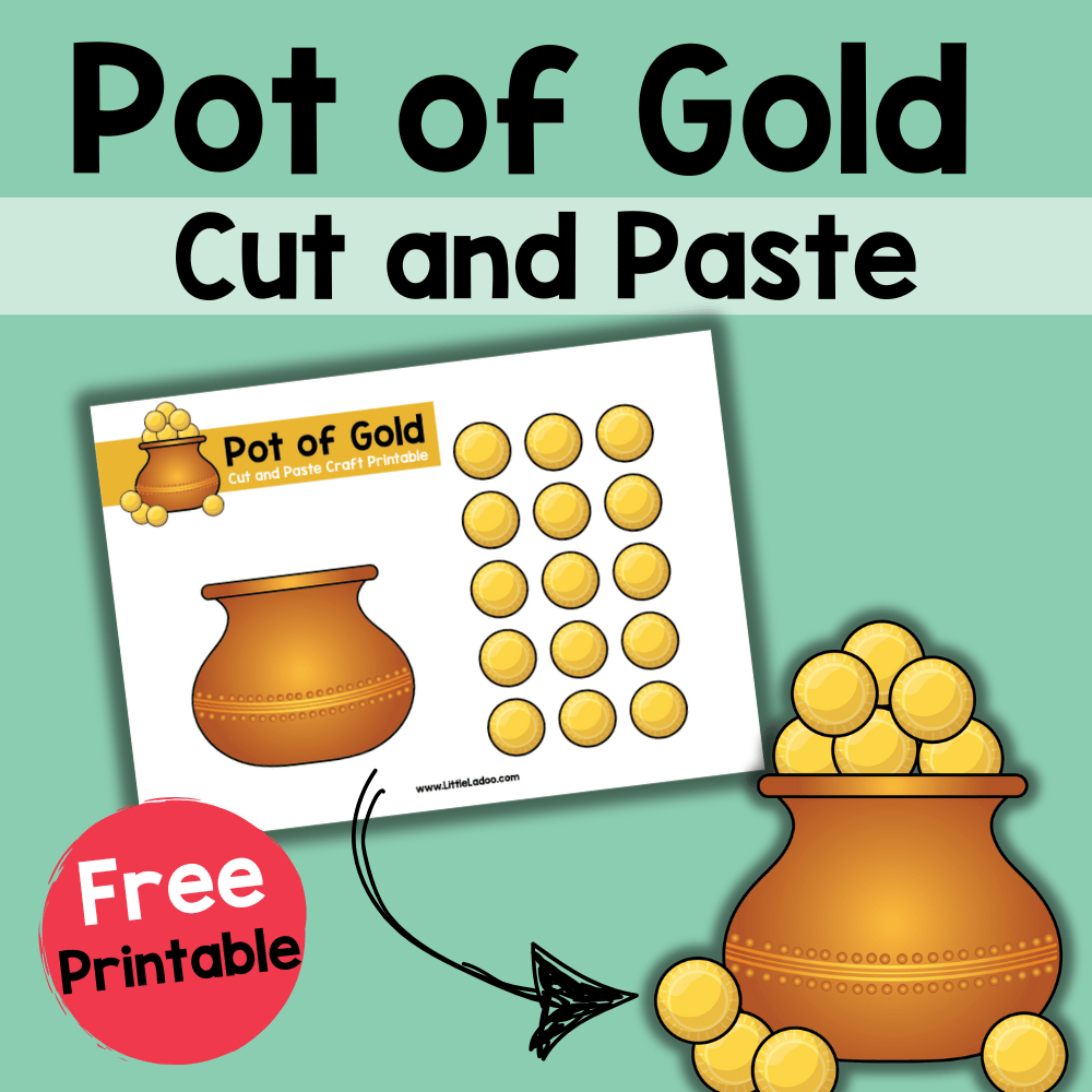 Pot of Gold Craft {Free Printable}