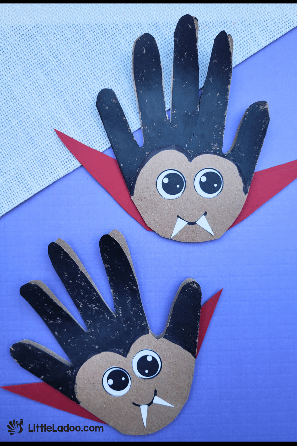 Handprint Vampire Craft {Free Template}