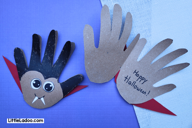 Handprint Vampire Craft {Free Template}