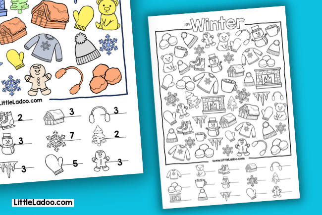 I Spy Winter {Free Printable}