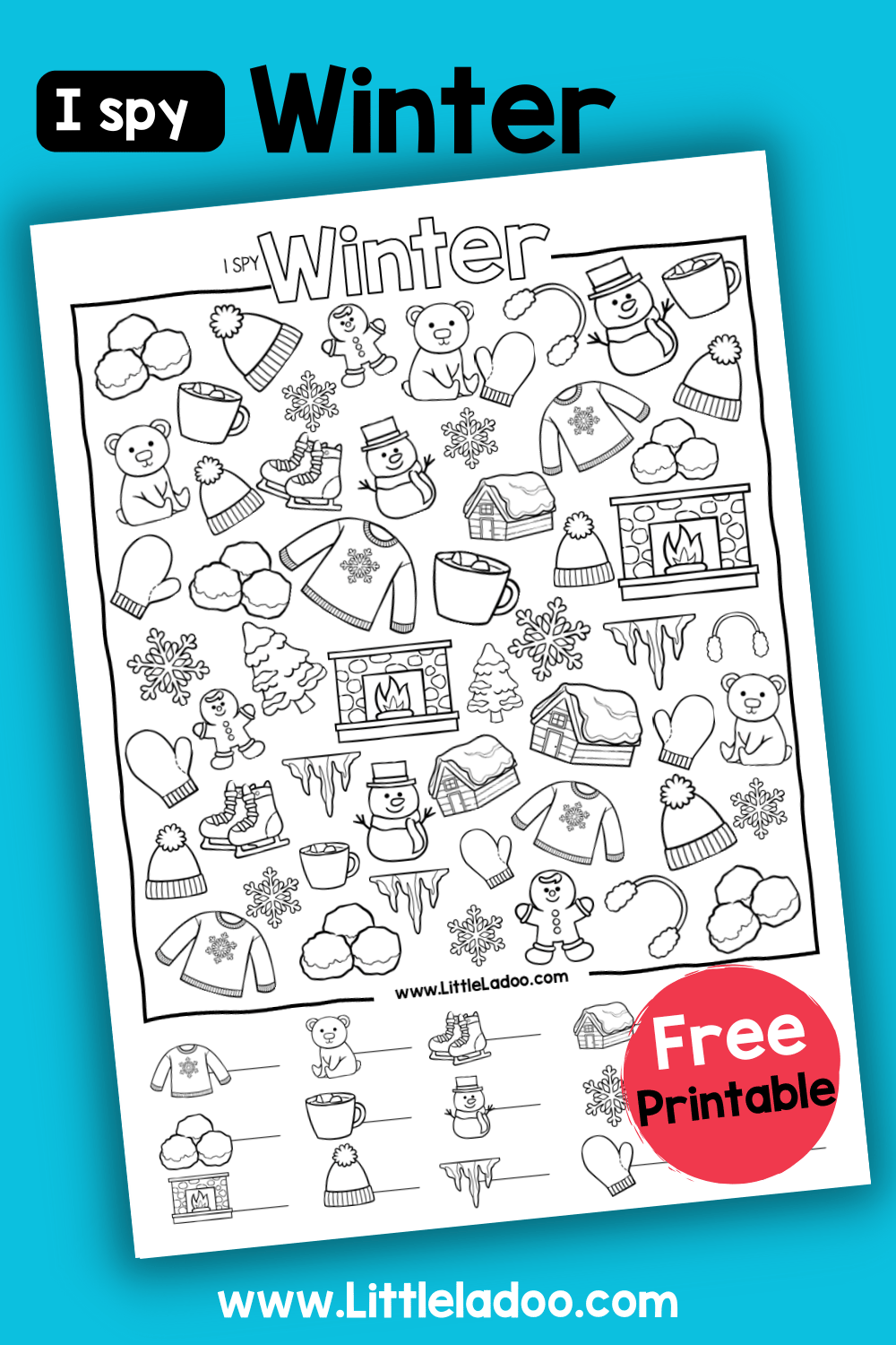I Spy Winter {Free Printable}