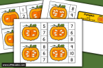 Pumpkin Count and Clip Cards {Free Printable}