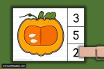 Pumpkin Count and Clip Cards {Free Printable}