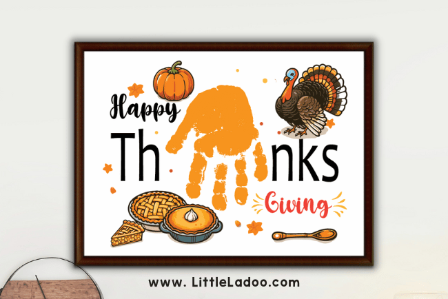 Thanksgiving Handprint Art Printable {8 Designs}
