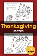 Free Printable Thanksgiving Mazes