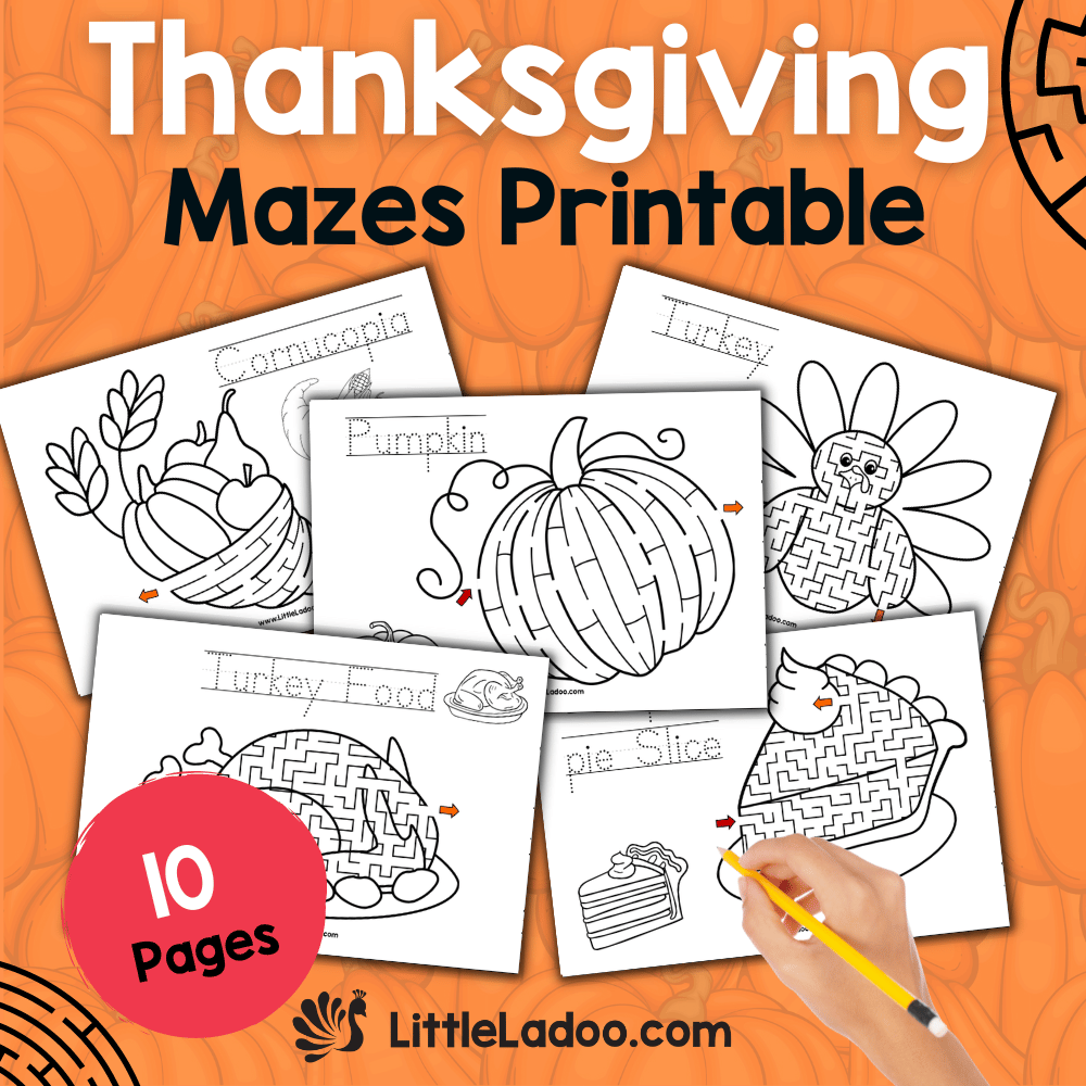 Free Printable Thanksgiving Mazes
