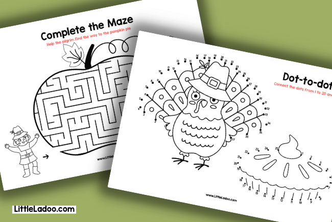 Thanksgiving Worksheets {Free Printable}