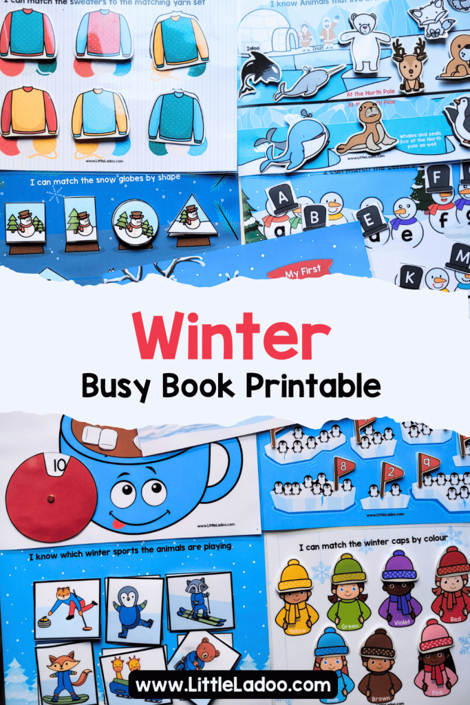 Winter Busy Book Printable