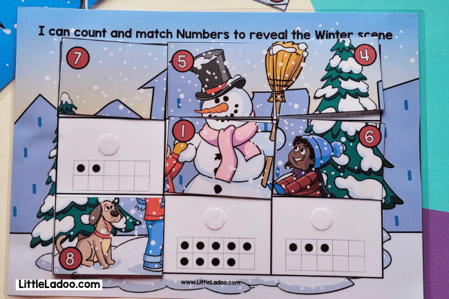 Winter Busy Book Printable