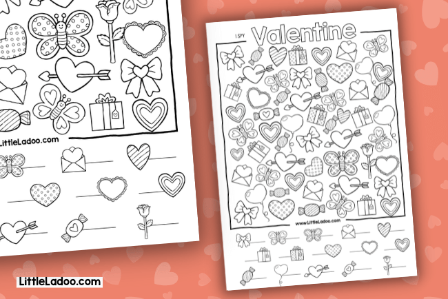 I Spy Valentine {Free Printable}