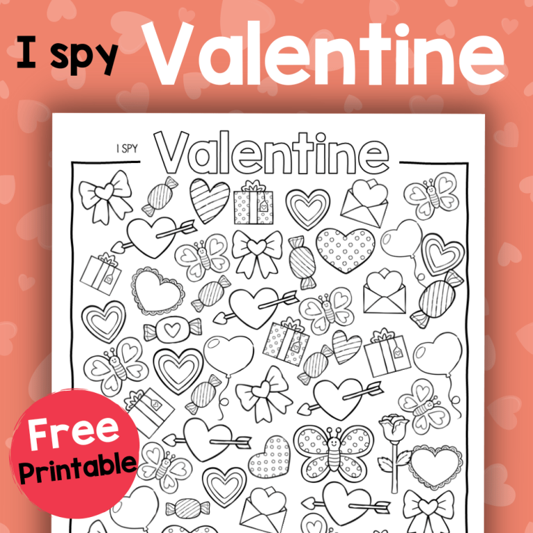 I Spy Valentine {Free Printable}
