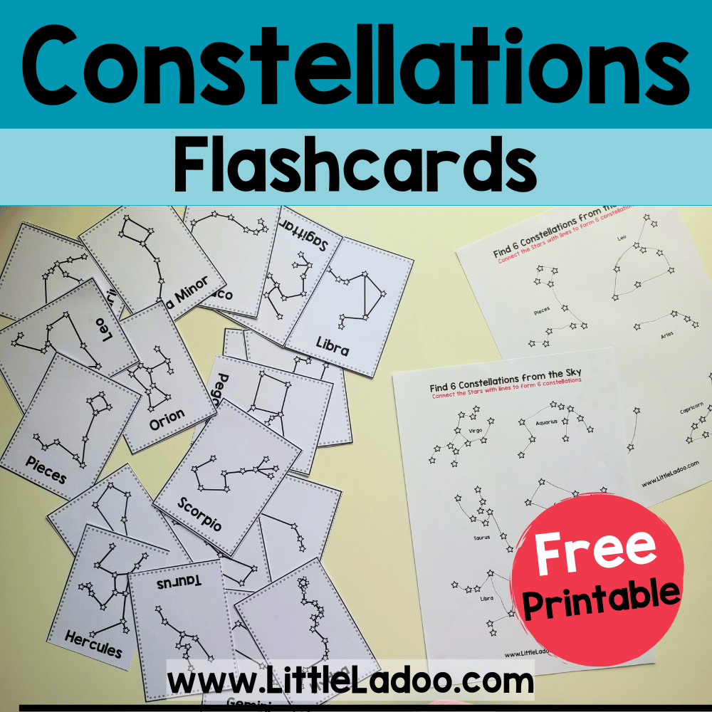 Constellation Flashcards {Free Printable}