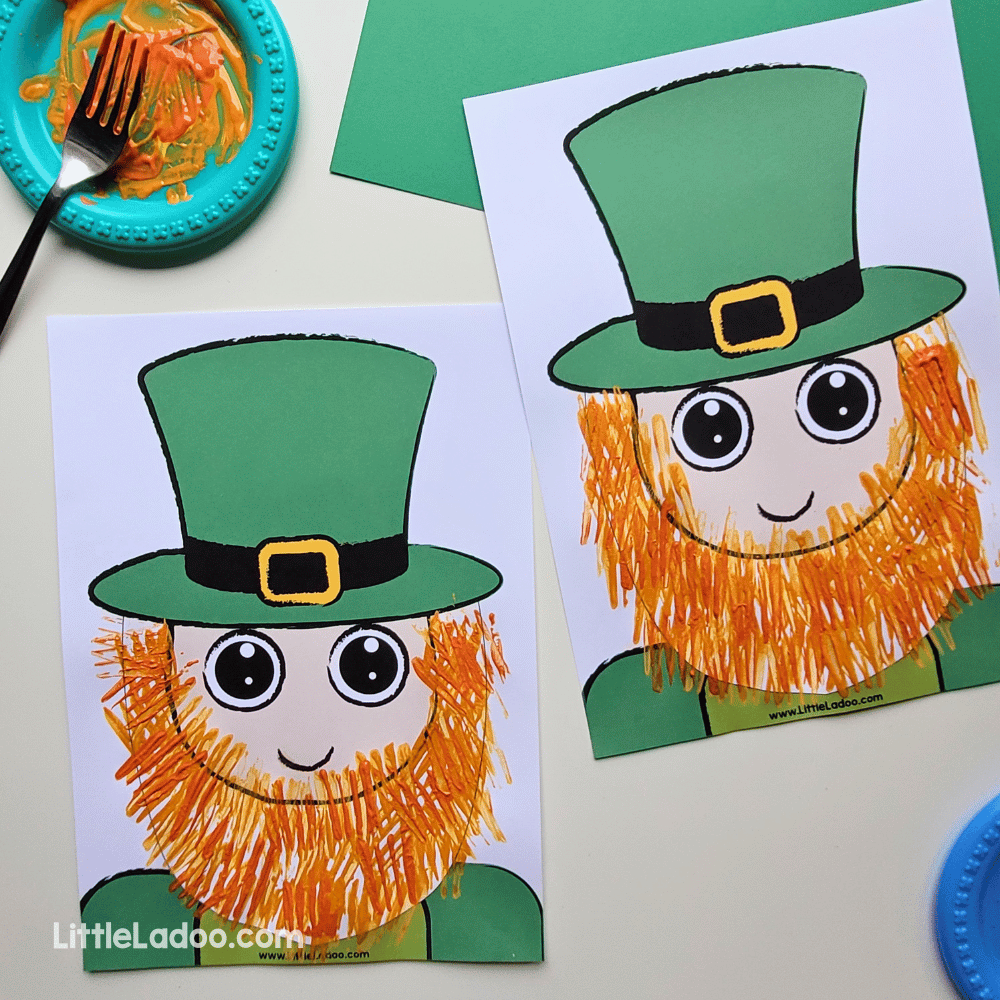 15+ Fork Painting Ideas for Kids {Free Templates for All}