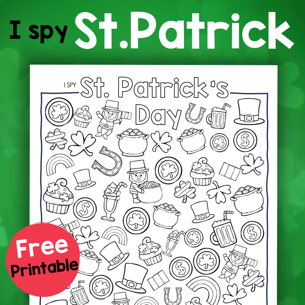 I Spy St. Patrick's Day {Free Printable}