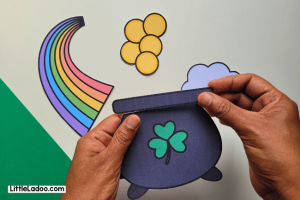 Pot of Gold with Rainbow Craft {Free Printable}
