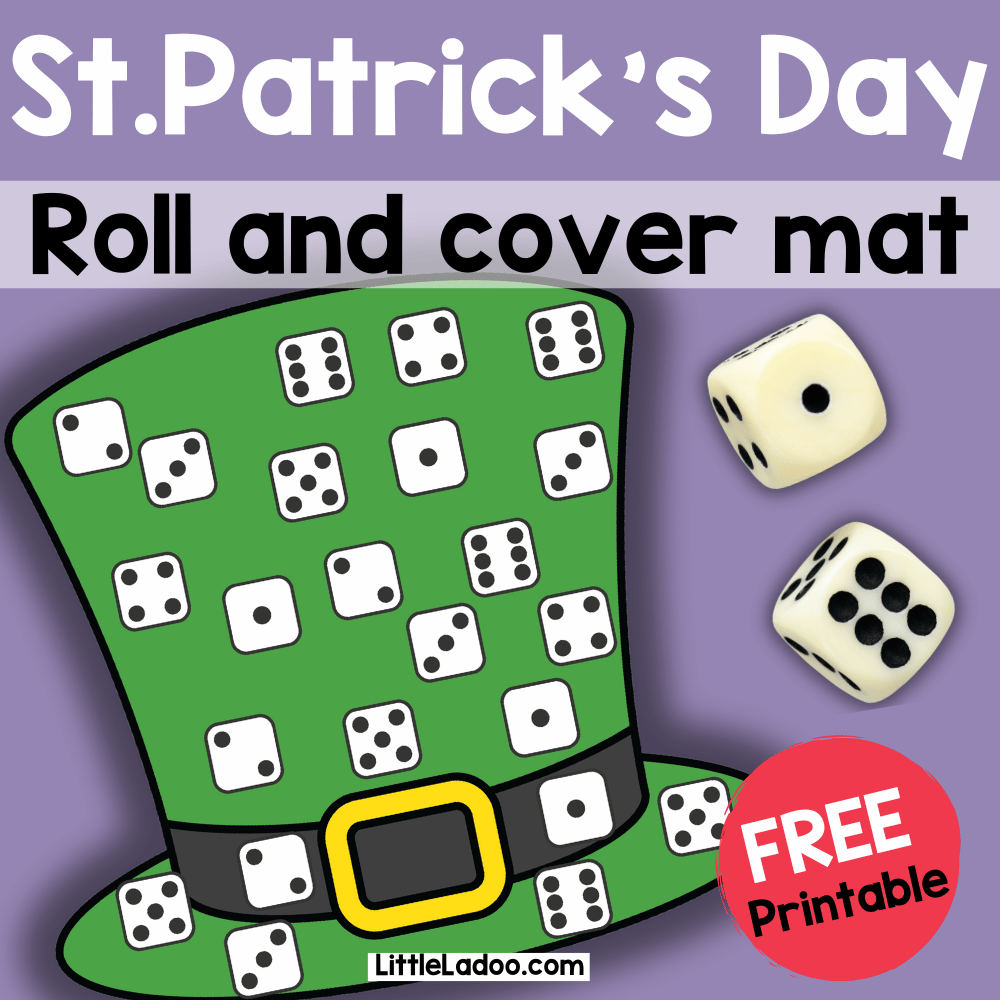 St. Patrick's Day Roll and Cover Mats {Free Printable}