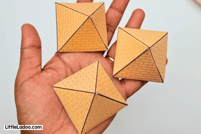 Egyptian Pyramid Craft {With a Printable}
