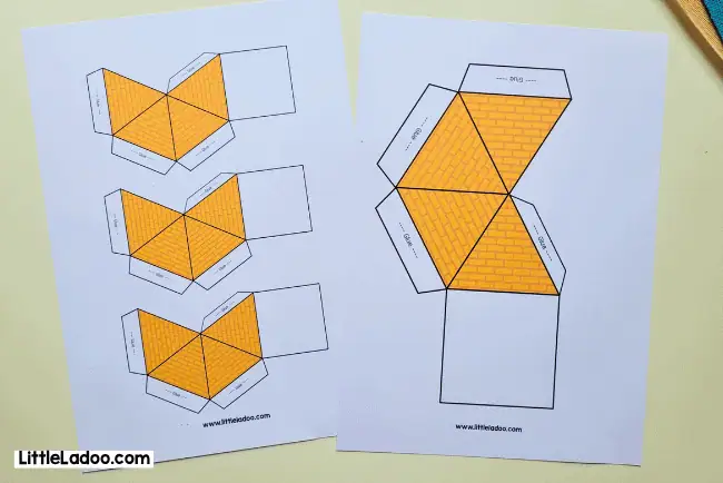 Egyptian Pyramid Craft {With a Printable}