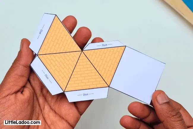 Egyptian Pyramid Craft {With a Printable}