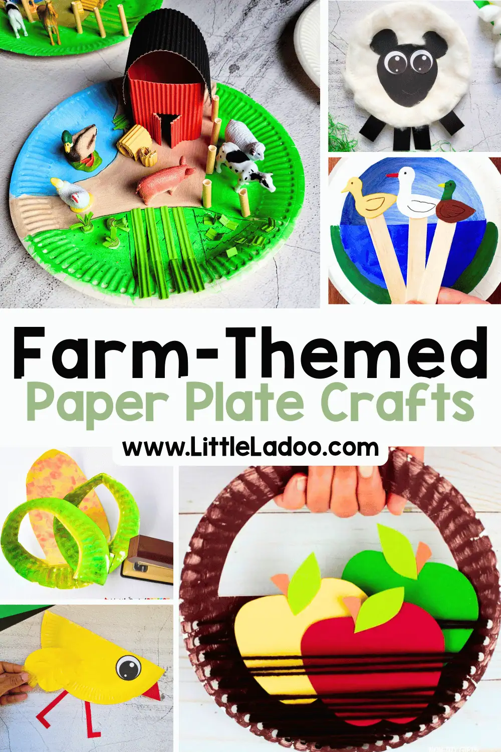 15 Paper Plate Farm Crafts for Kids