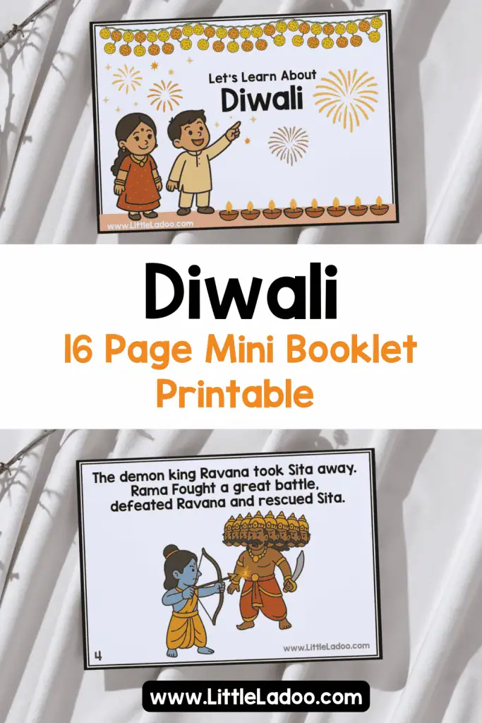 Diwali Mini-Booklet and Worksheets Printable for Kids