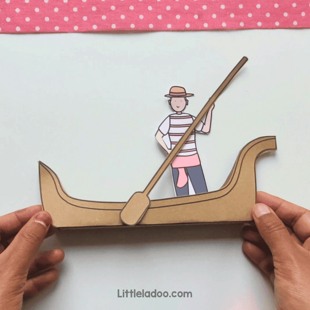 Venice Gondola Craft - Little Ladoo