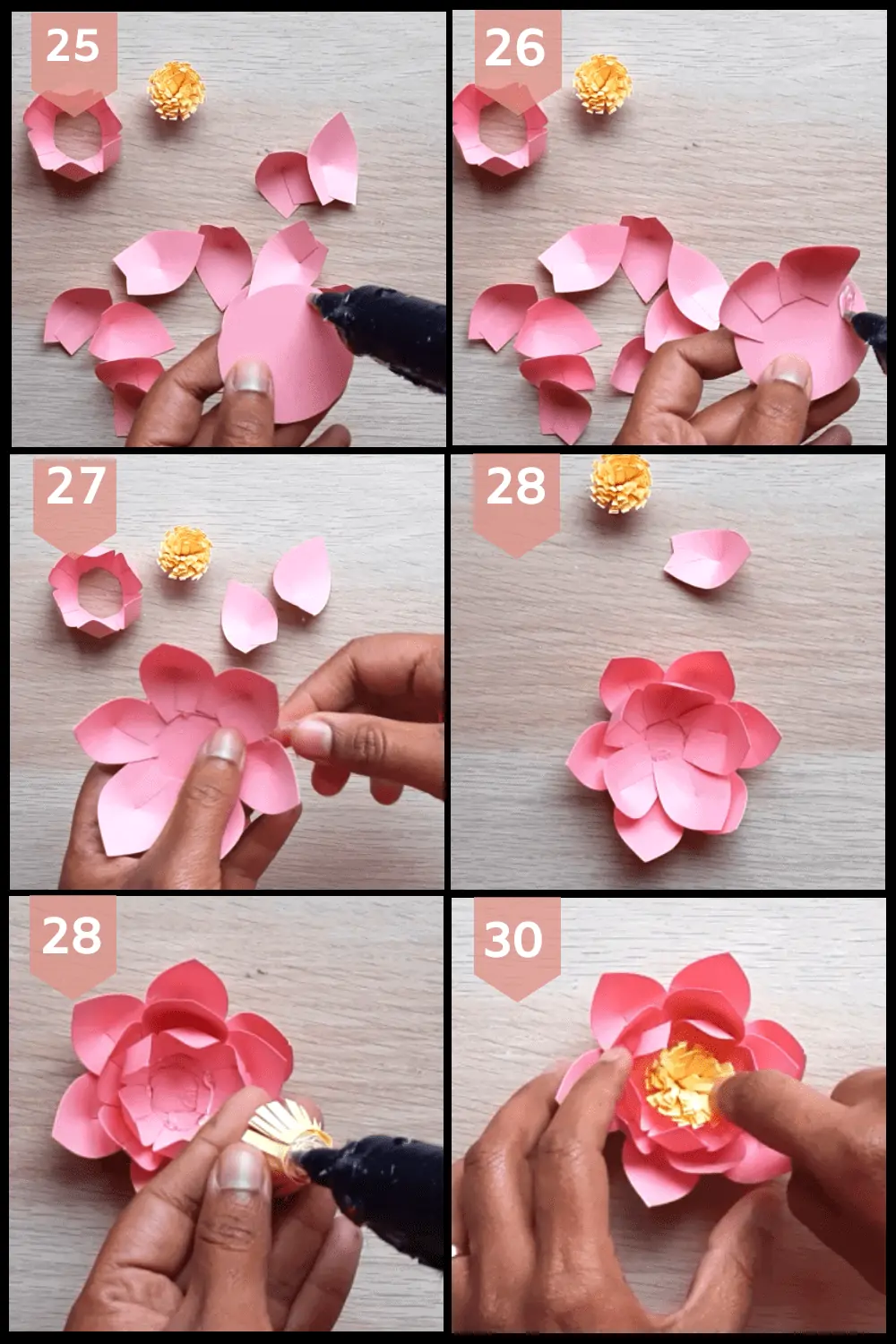 How to make a Paper Lotus Flower {Free Template}